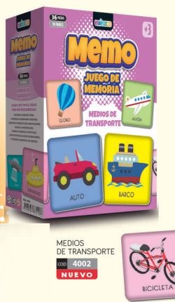 Juego De Memoria Medios De Transporte – Aderitoys